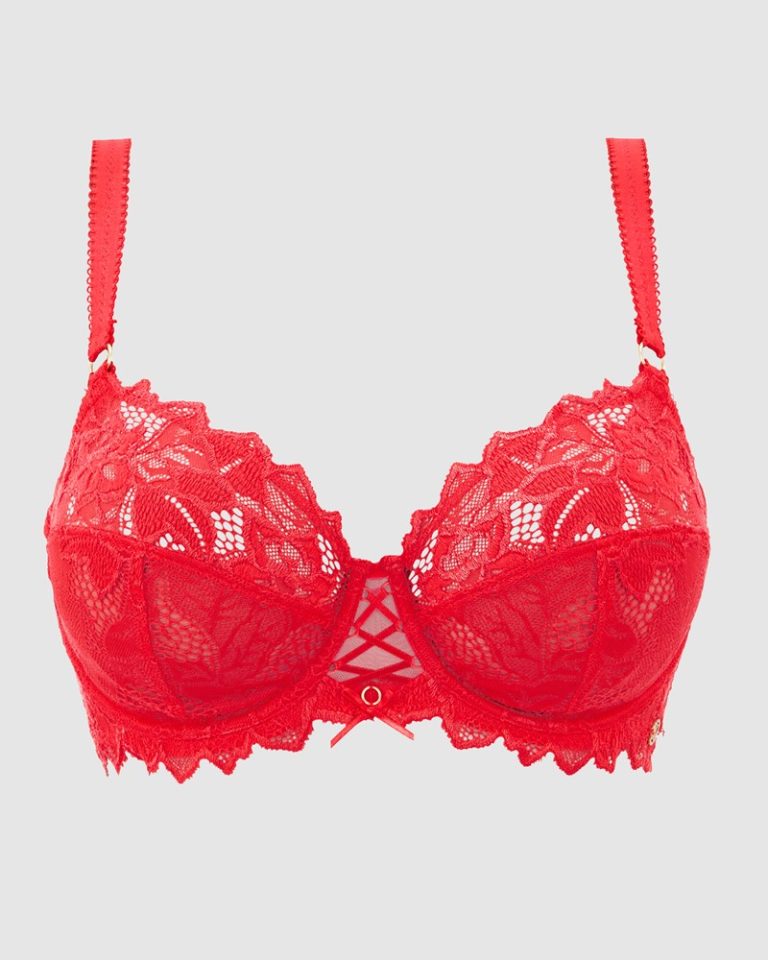 Sans Complexe Prima Underwire Unlined Scalloped Lace Bra sizes 10-18 in ...